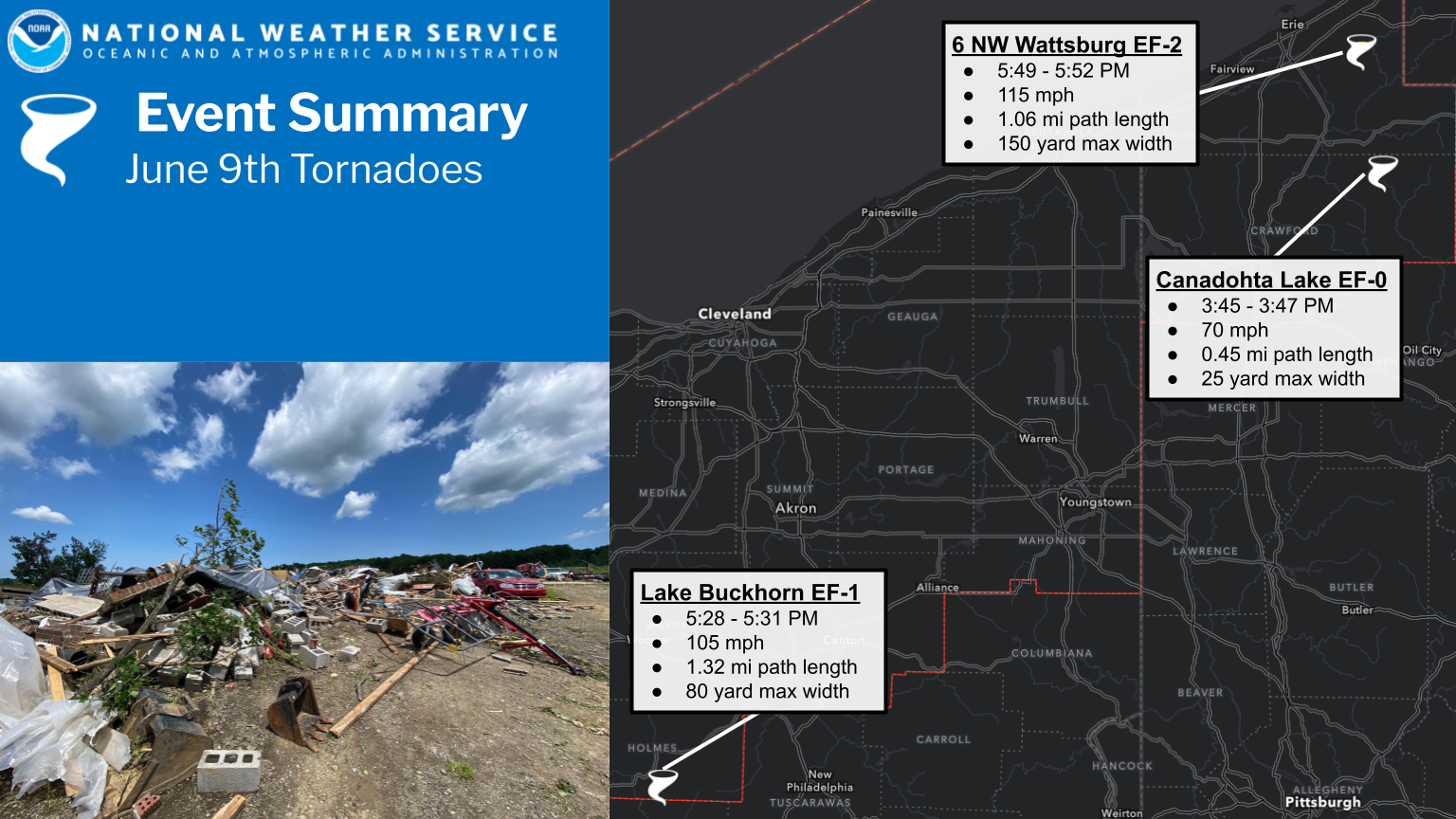 June 9, 2025 Tornadoes